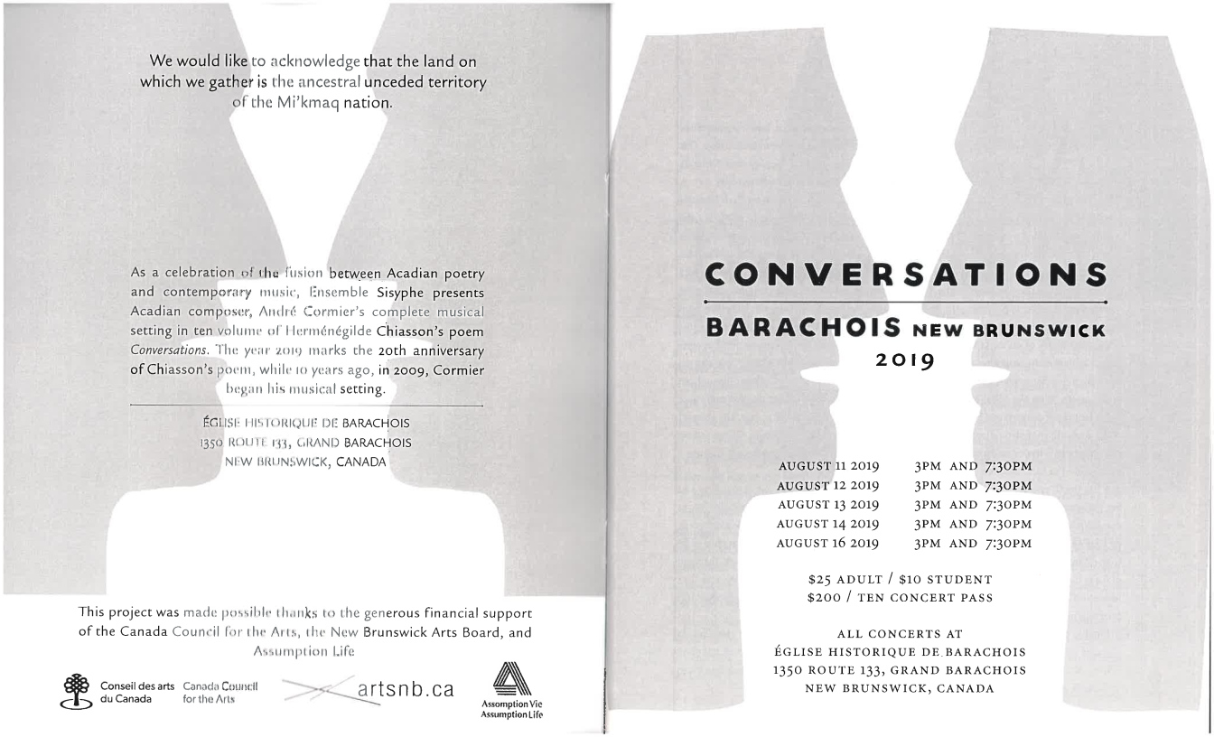 André Cormier - Conversations2019 - ArtsNB